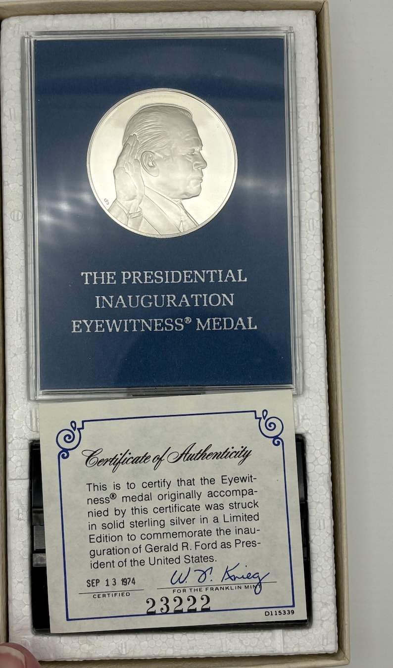 TWO Gerald R. Ford 1974 Presidential Inauguration Eyewitness Medals - Etsy