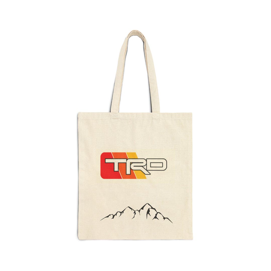 Toyota TRD Cotton Canvas Tote Bag - Eco-friendly, Reusable Grocery ...