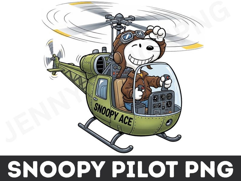 Tshirt Snoopy Pilot PNG, Retro Cartoon Dog Flying Airplane Clipart ...