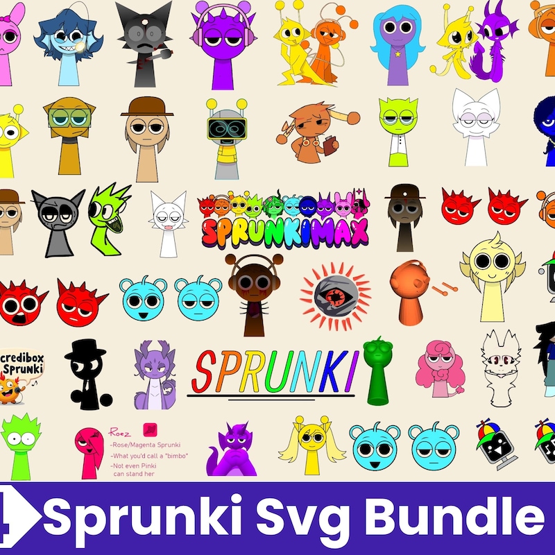 Sprunki Papercraft Template - Etsy