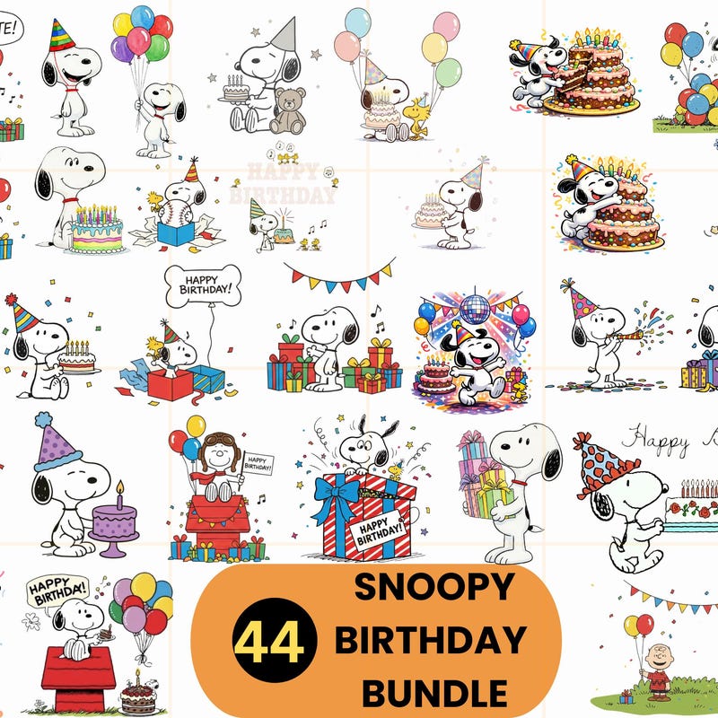 Peanuts Birthday Template - Etsy