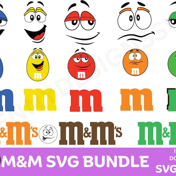 M&m Svg - Etsy