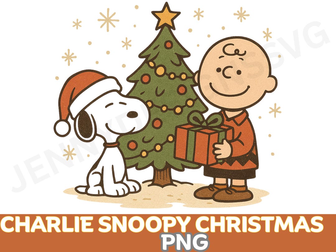 Charlie and the Snoopy Christmas Png, Christmas Gift, Vintage Png ...