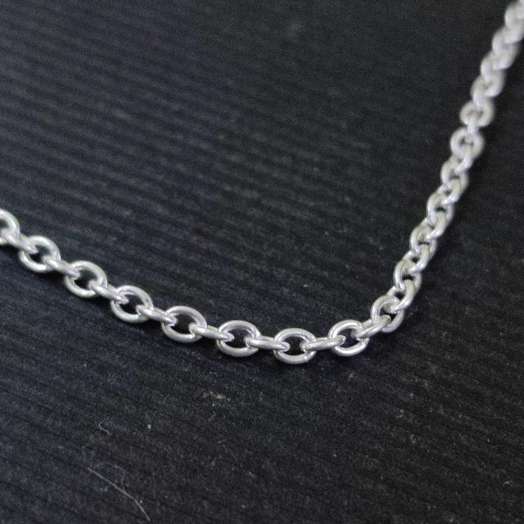 Solid 925 Sterling Silver Chain Necklace | Minimalist Jewelry Accessory ...