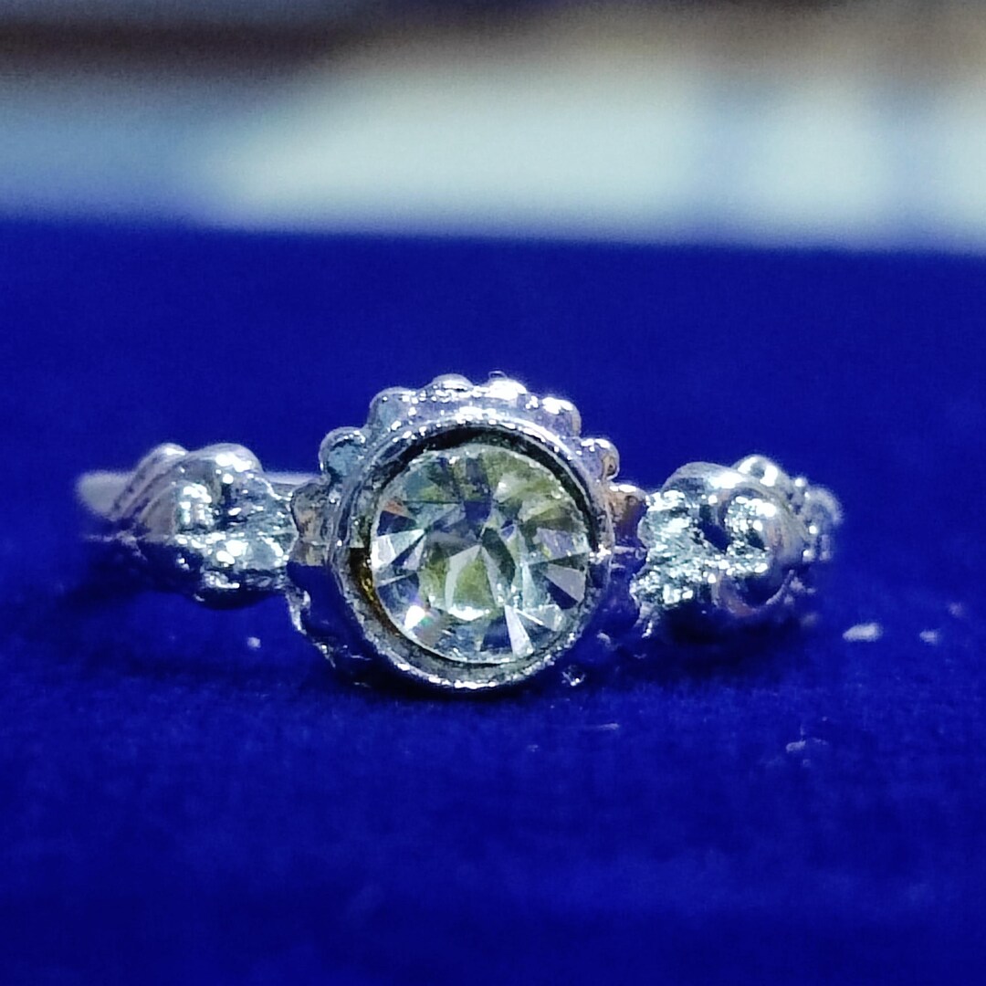 Glass Stone, Glass Gemstone Solid 925 Sterling Silver Round Glass Stone ...