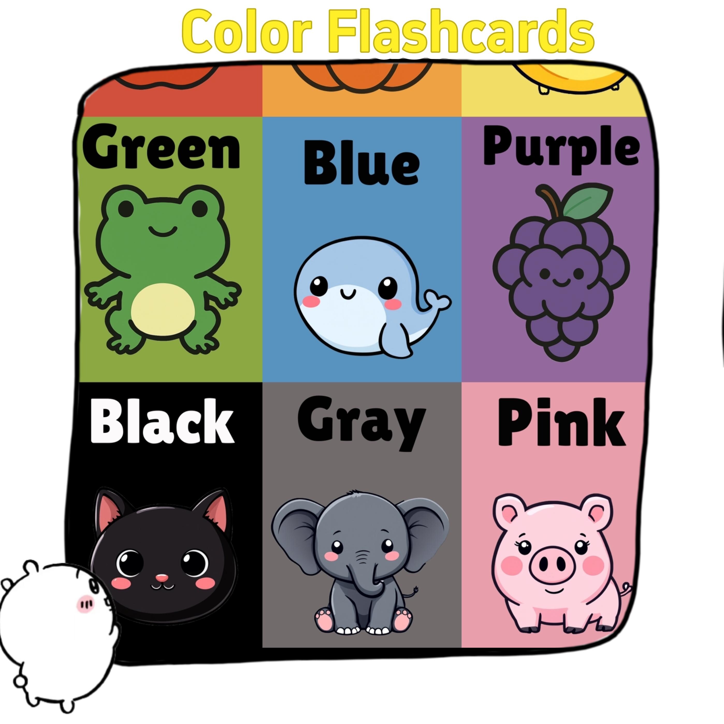 Printable Kids Color Flashcards | Montessori Learning | Preschool ...