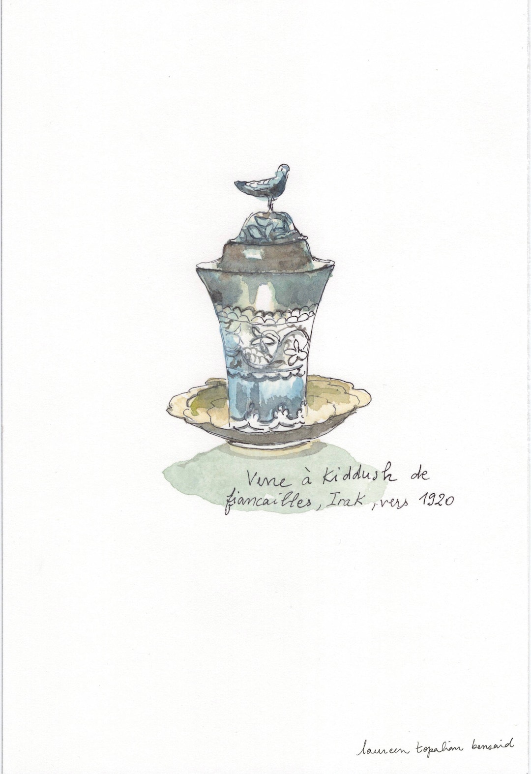 Jewish Painting-jewish Art-jewish Drawing-original Watercolor With ...