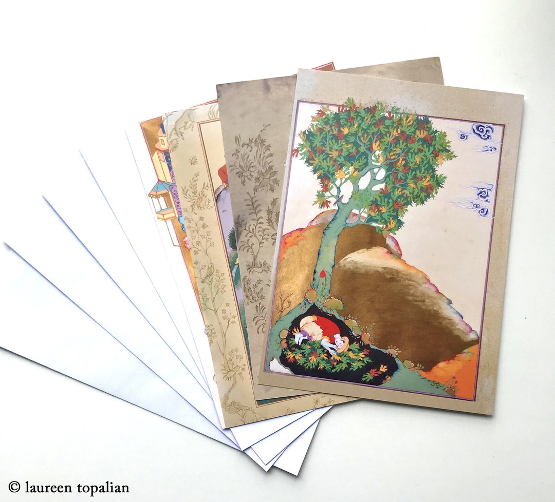 Persian Paintings-indo Persian Paintings/ Persian Miniatures Cards ...