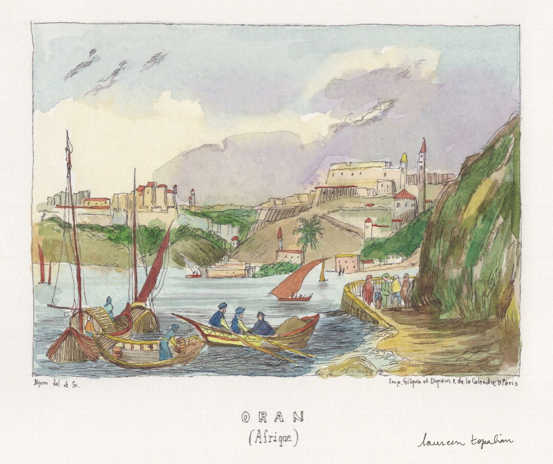 Algeria Painting-north Africa Painting-algerian Art-oran, Algeria ...