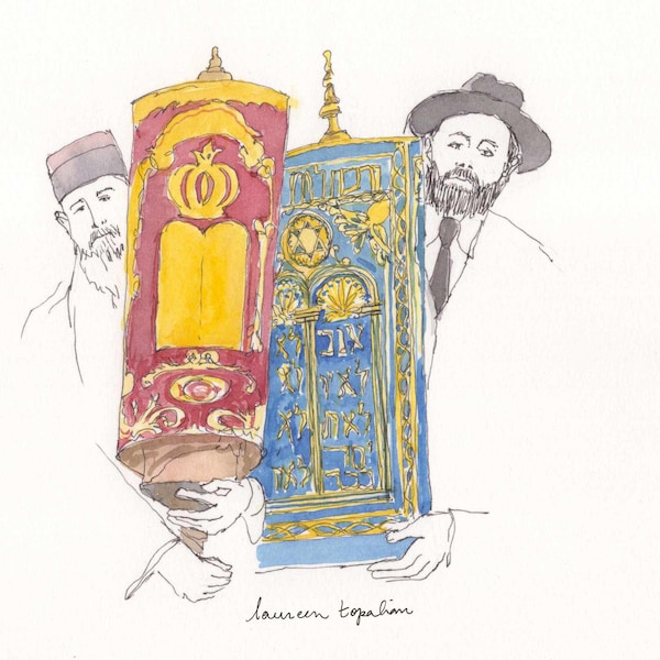 Jewish Drawing - Etsy