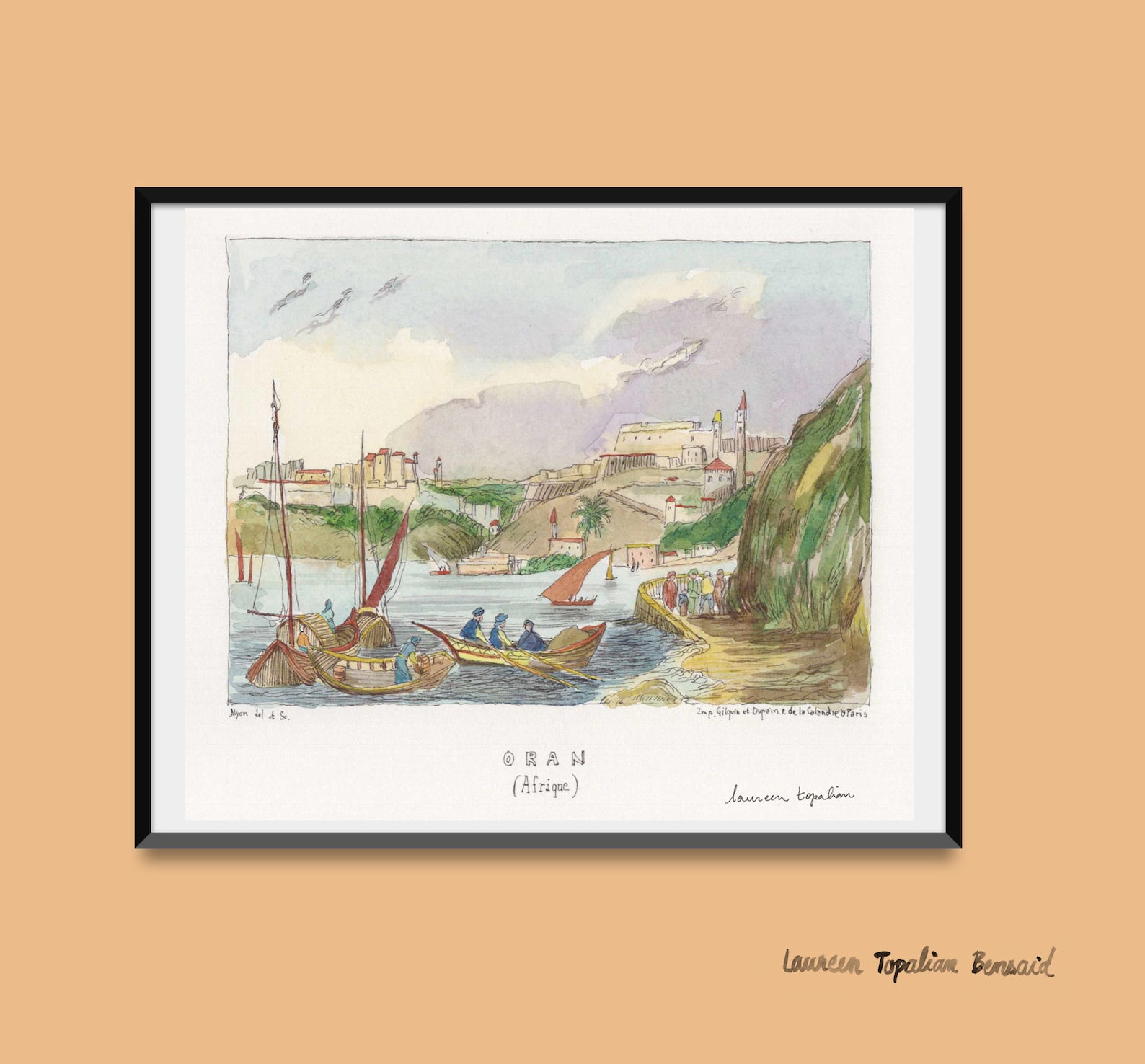 Algeria Painting-north Africa Painting-algerian Art-oran, Algeria ...