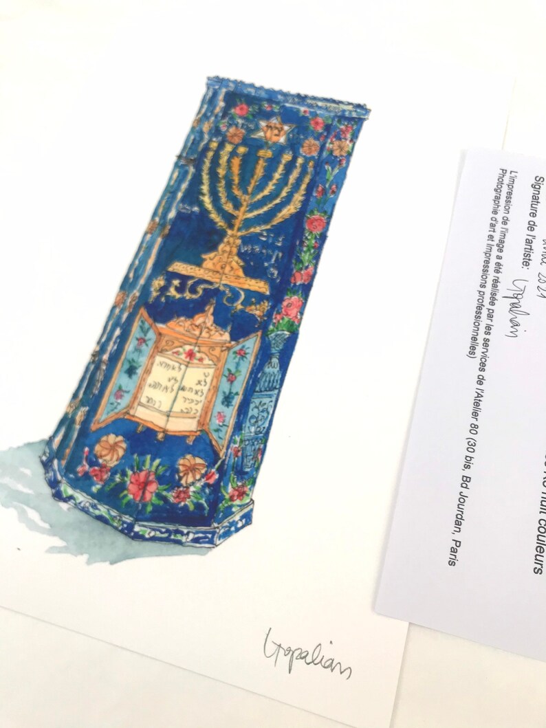 Jewsh Art-jewish Painting Wooden Torah Box-tik for Sefer - Etsy