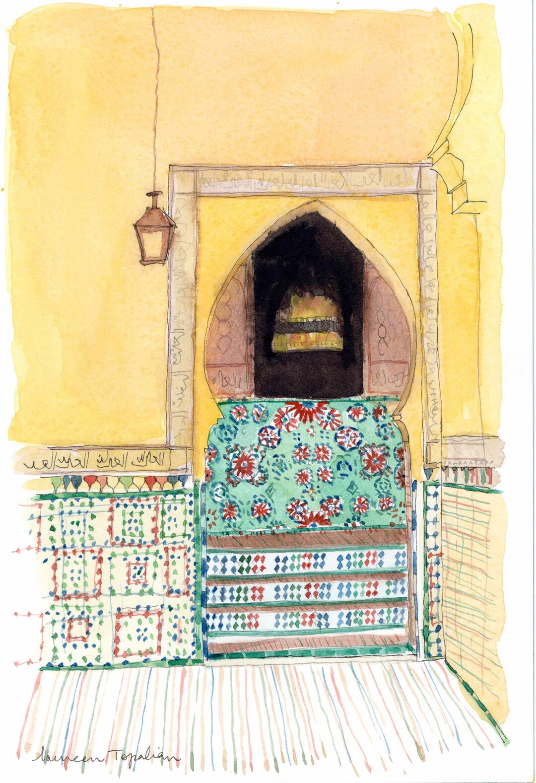 MARRAKECH Painting- Moroccan Painting-north Africa Painting- Moroccan ...