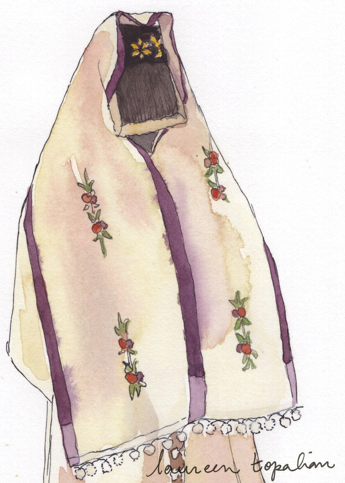 Traje judío-judío mujer judía-ropa judía Irak mujer judía velo-Judaica ...