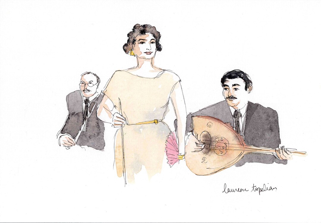 Middle East Singer-iraki Painting-iraki Art-oriental Music-music ...