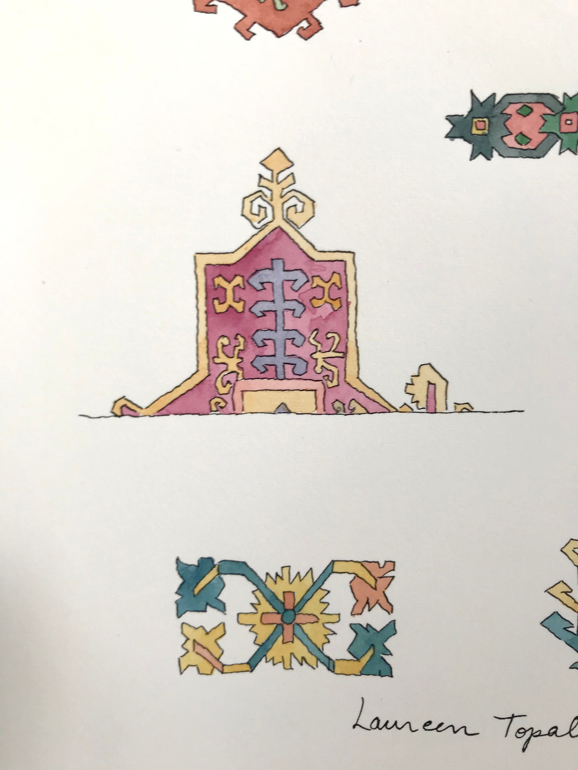 Armenian Painting-armenian Art-armenian Rug-caucasian Rug Patterns-rug ...