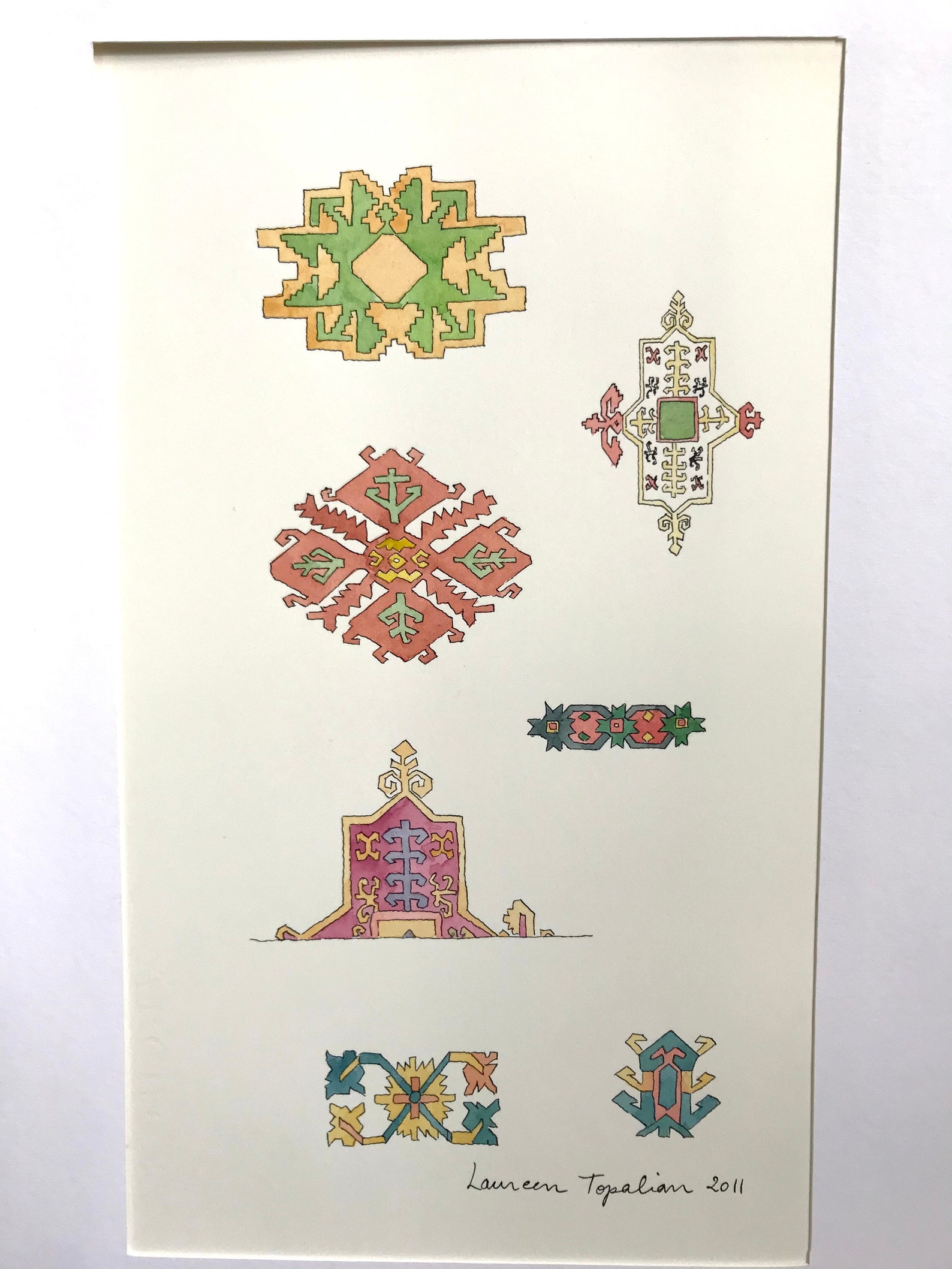 Armenian Painting-armenian Art-armenian Rug-caucasian Rug Patterns-rug ...