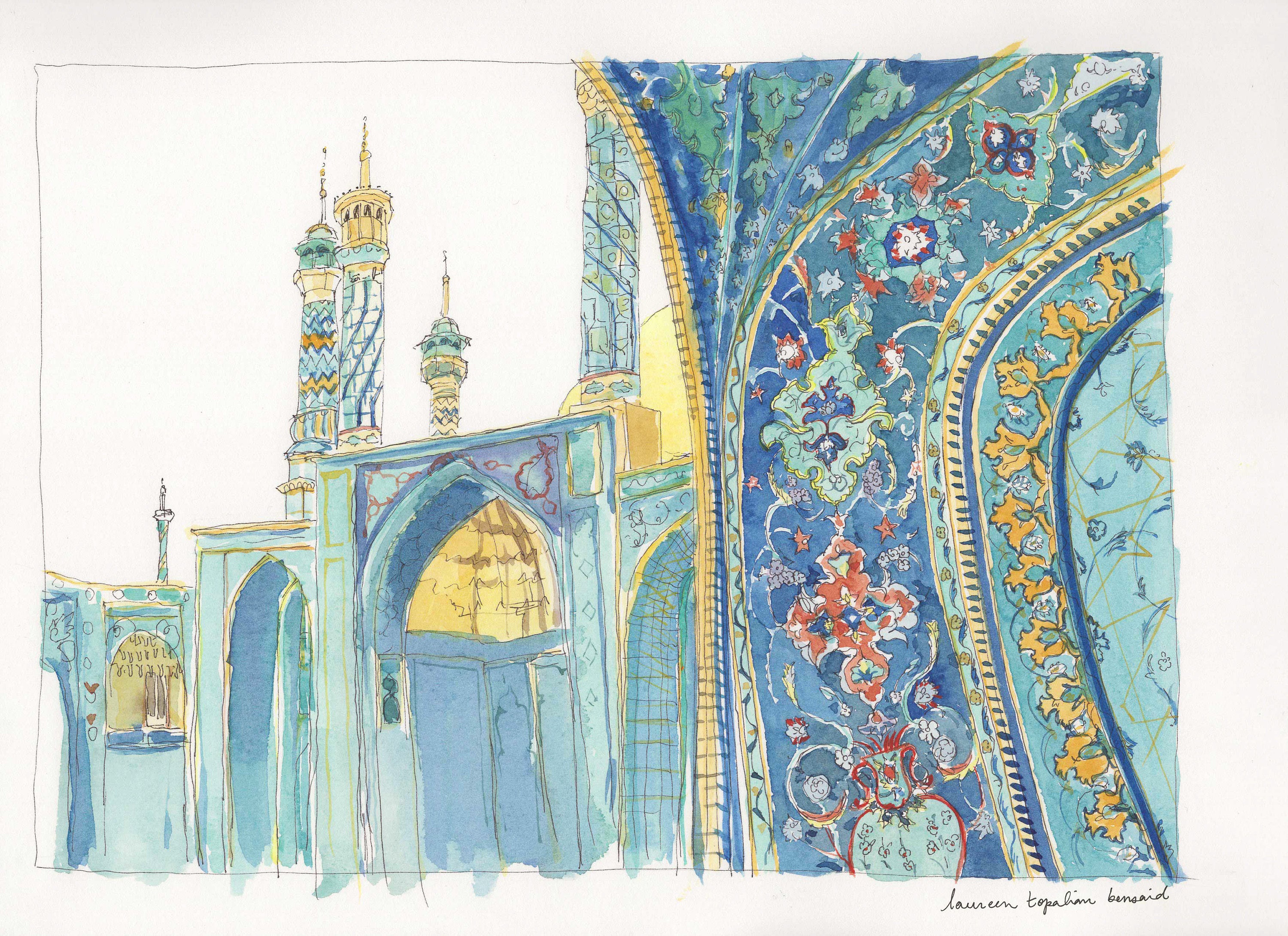 Iranian Painting-iranian Art-persian Architecture-shrine Painting ...