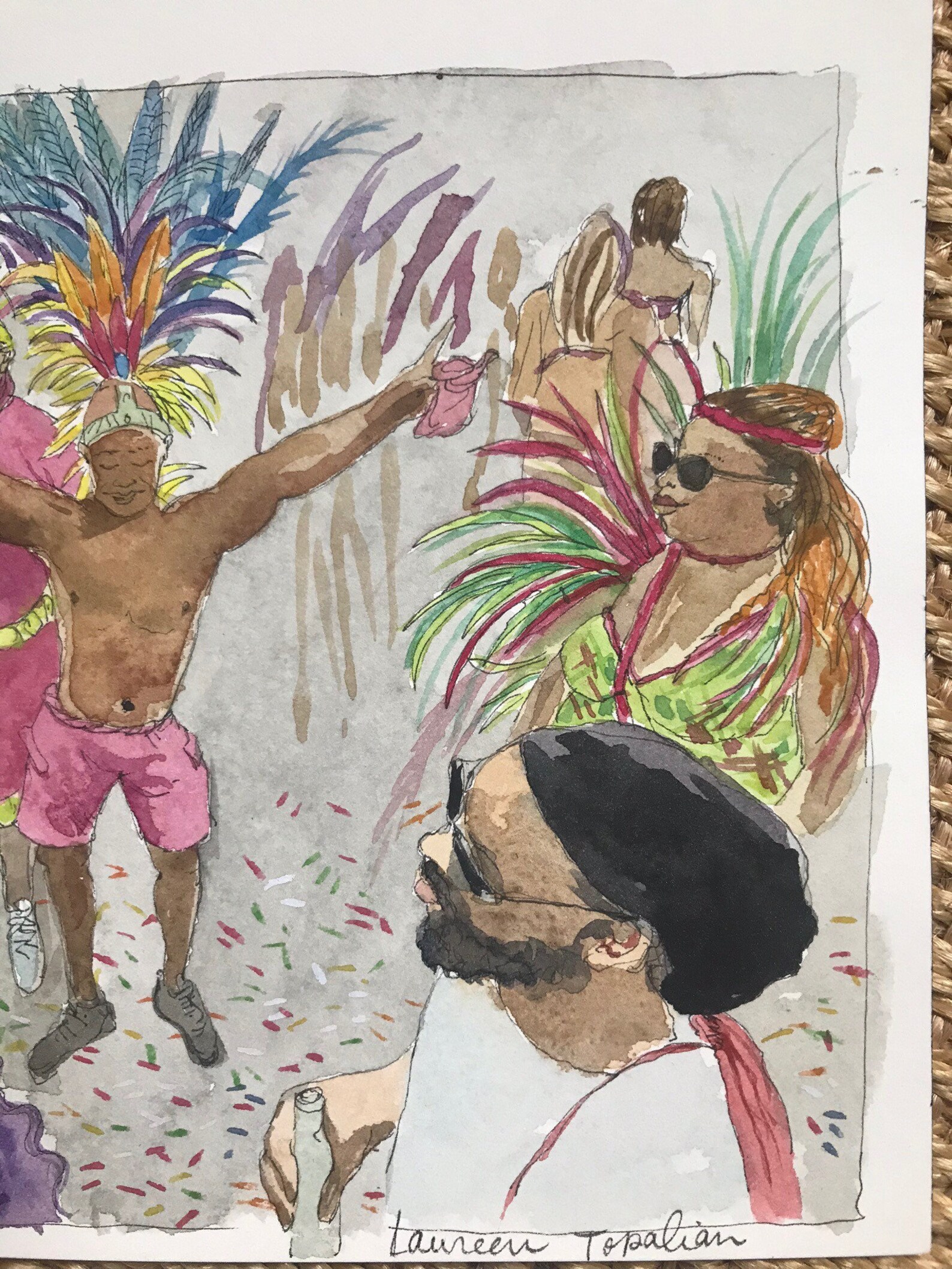 West Indian Art-west Indian Painting-west Indies Carnival-west - Etsy