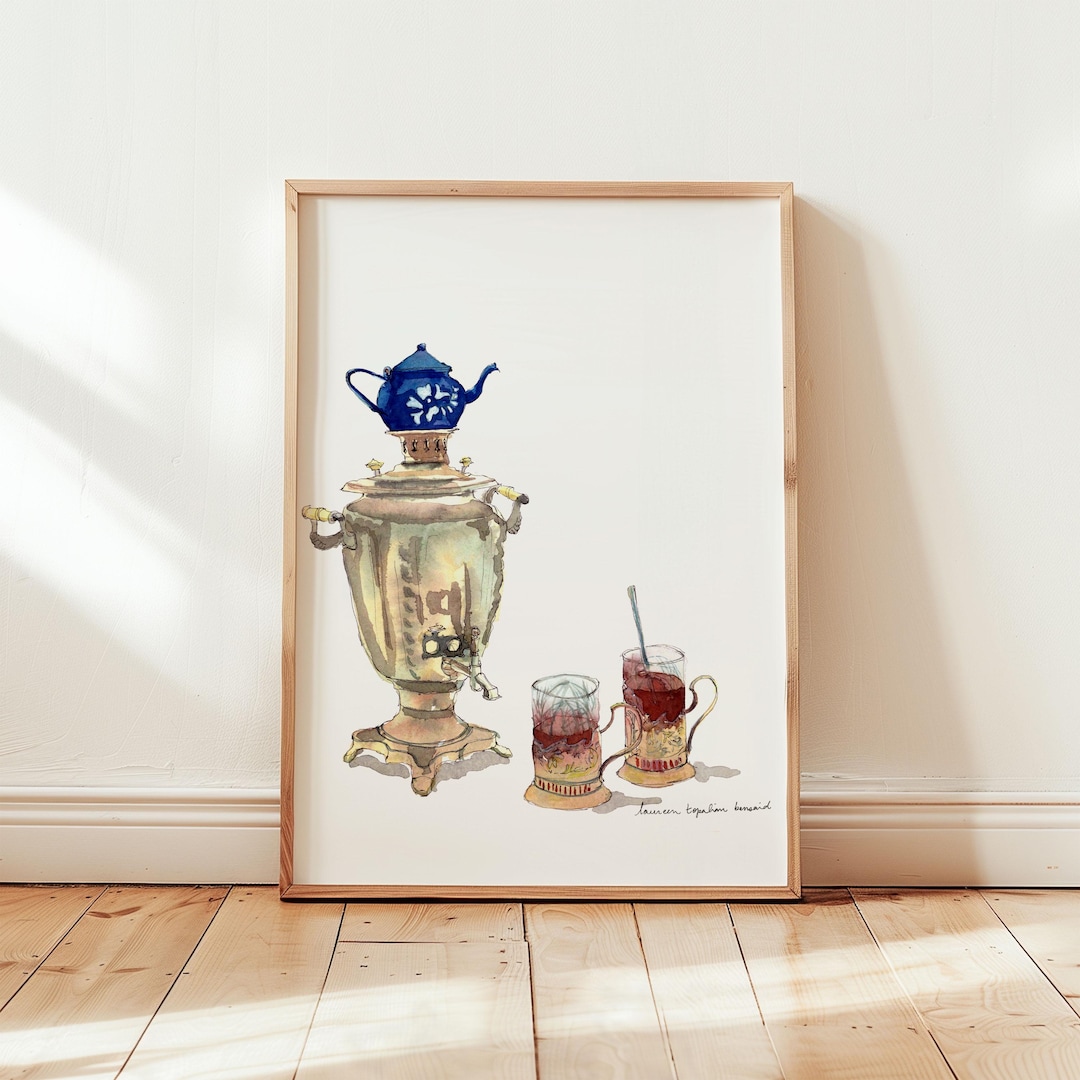 Armenian Art-armenian Painting-samovar Painting-samovar Drawing-limited ...