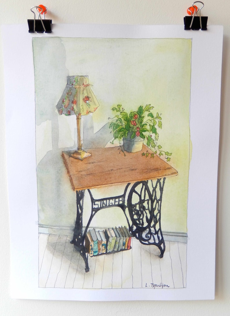 Fashion Design Painting-singer Painting singer Sewing - Etsy