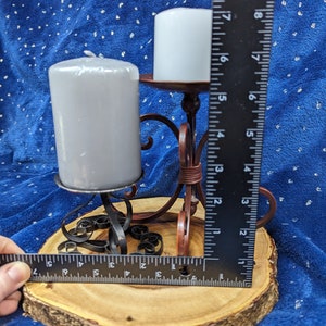 Metal Candle Plinths Stands - Three Styles - Vintage Ritual Altar Decor ...