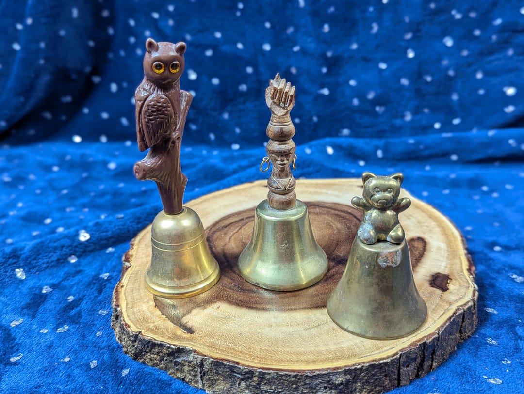 Vintage Brass and Metal Bells - Sculptural Bells - Choose Your Favorite ...