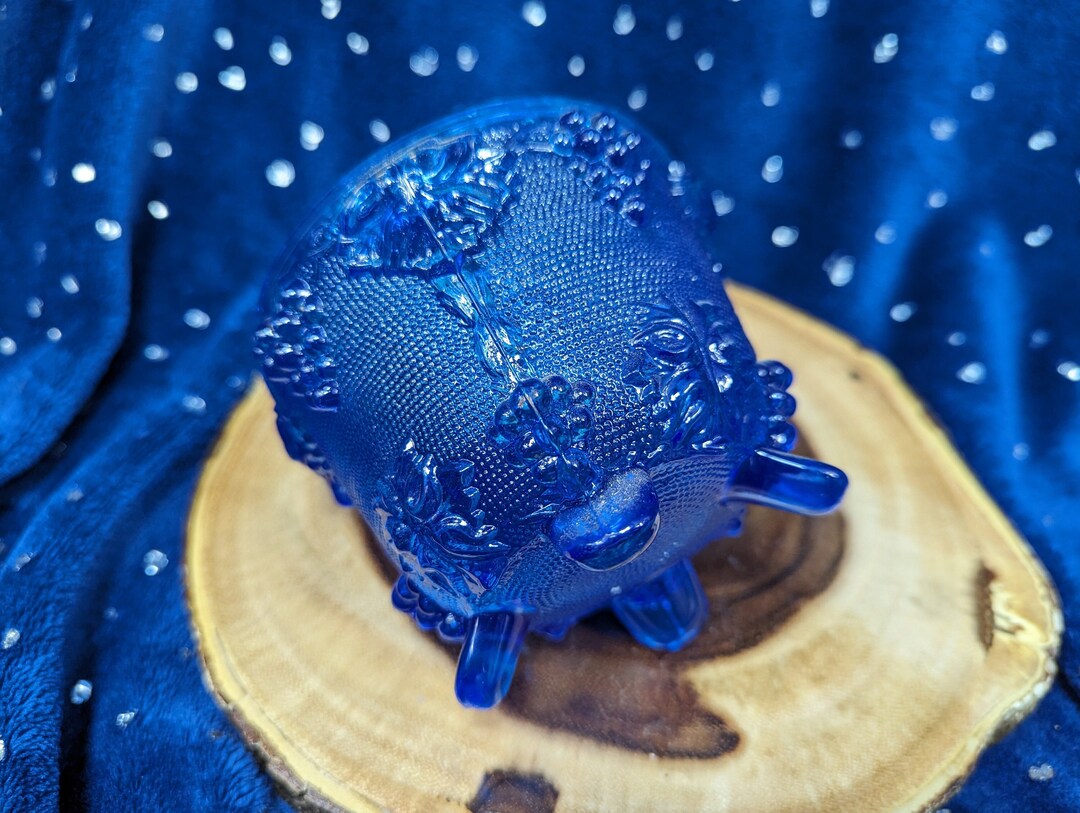 Blue Pressed Glass Cauldron - Vibrant Blue - Small - Witch Tools ...