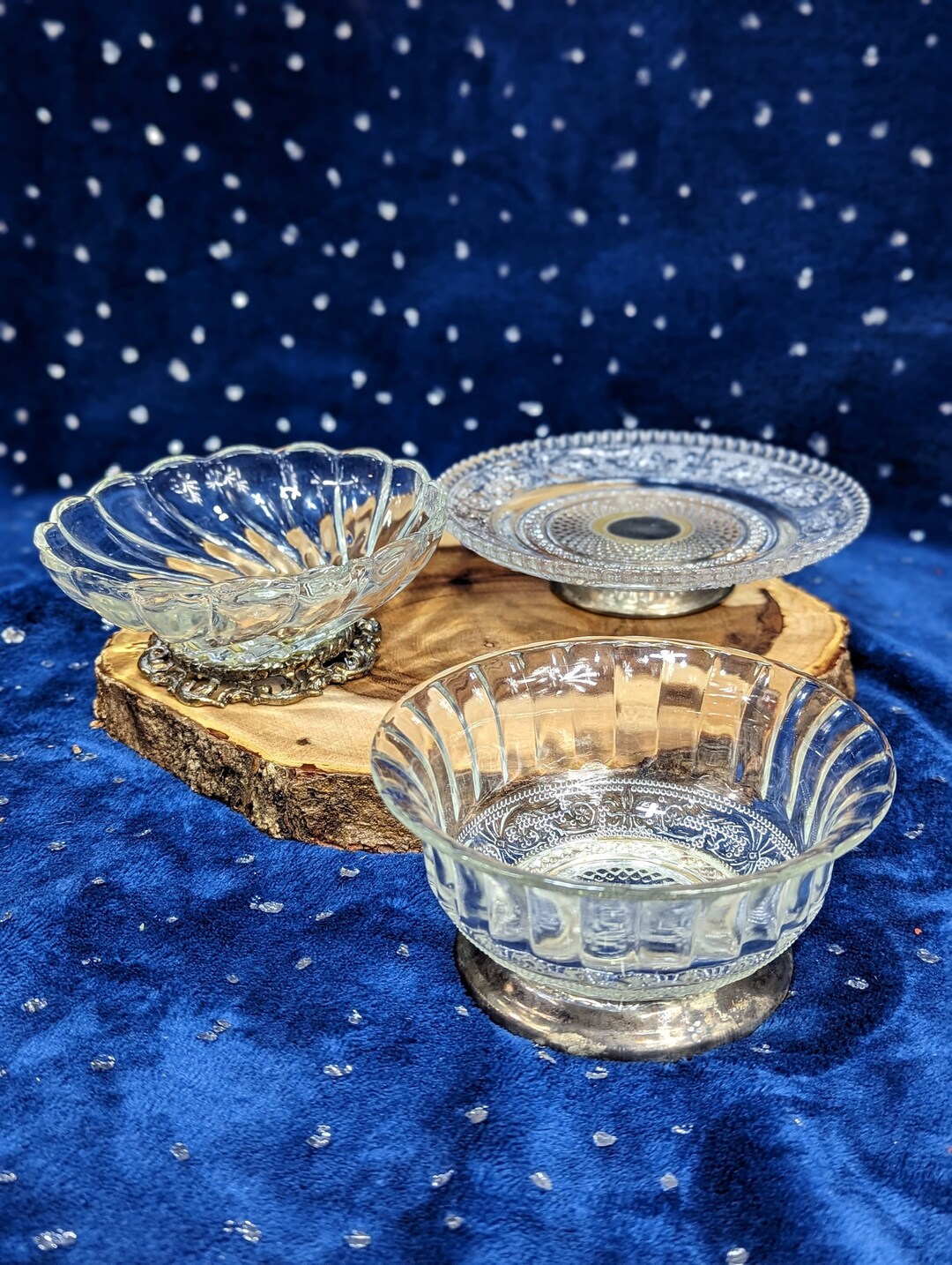 Glass Pedestal Dish - Three Styles - Witch Tools - Decorative Ritual ...