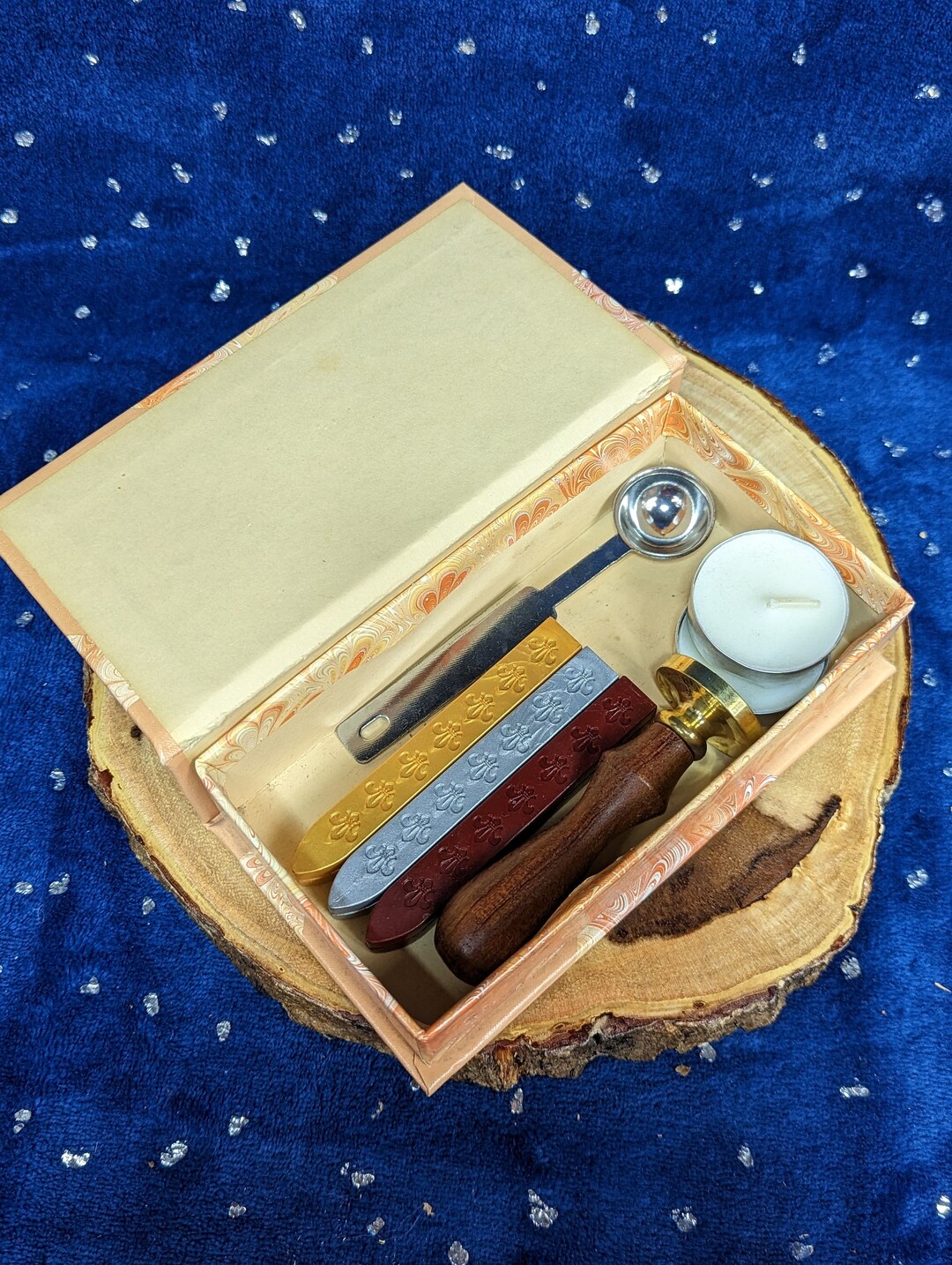 Wizard School Stamp Kit With Wax Sticks in Decorative Box Ritual Tool ...