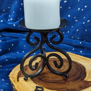 Metal Candle Plinths Stands - Three Styles - Vintage Ritual Altar Decor ...