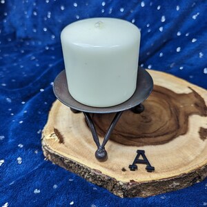 Metal Candle Plinths Stands - Three Styles - Vintage Ritual Altar Decor ...