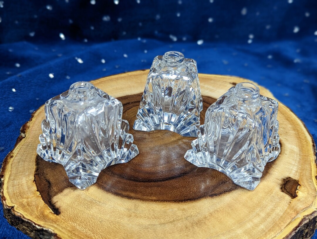 Small Cut Glass Ink or Potion Bottles - Glass Container - Spell Tool ...