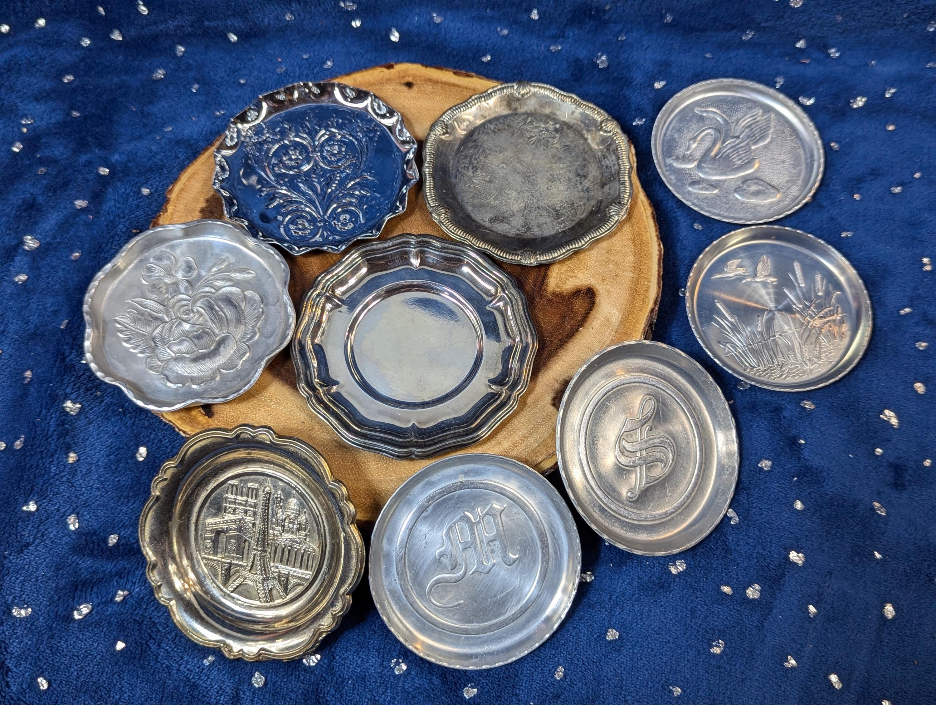 Vintage Silver Tone Altar Plates: Witch Tools, Decorative Dishes - Etsy