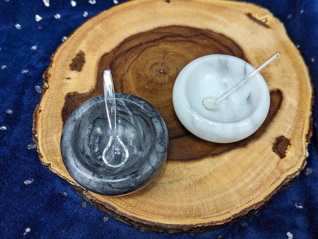 Miniature Marble Spell Dish - Reagent Container - Witch Tools ...
