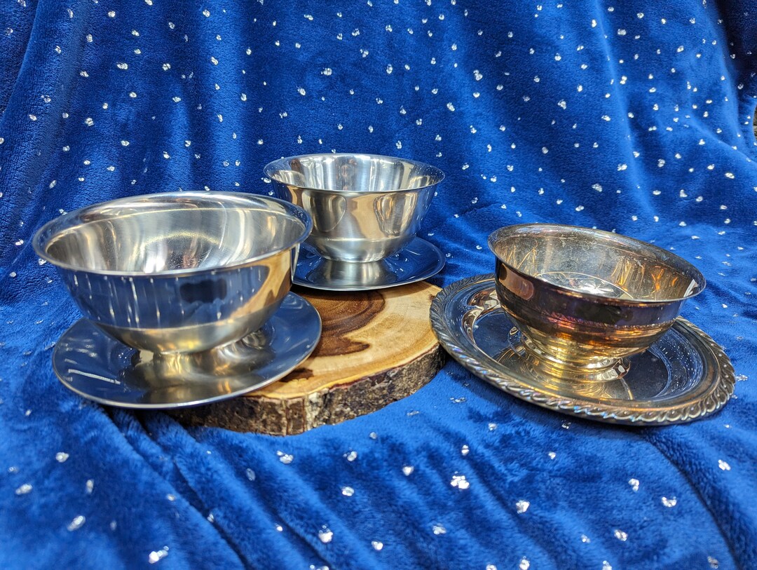 Medium Stainless Steel Ritual Offering Bowl - Vintage Condition ...