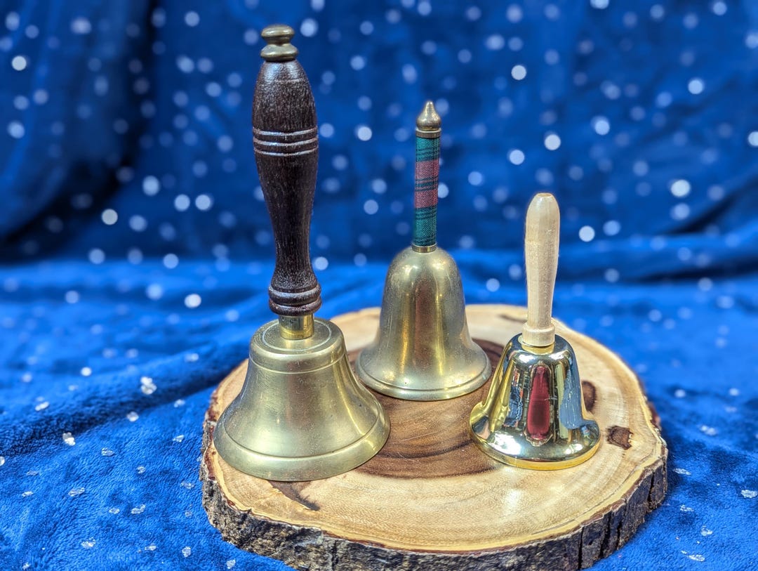 Vintage Brass Tone Bells - Choose Your Favorite - Witchy Tools - Altar ...