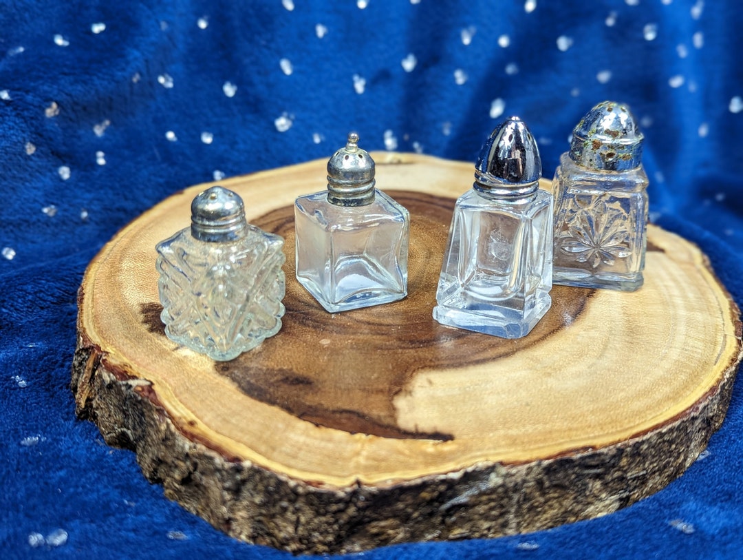 Tiny Glass Salt Shakers - Four Styles - Spice Jar - Ritual Spell Tools ...