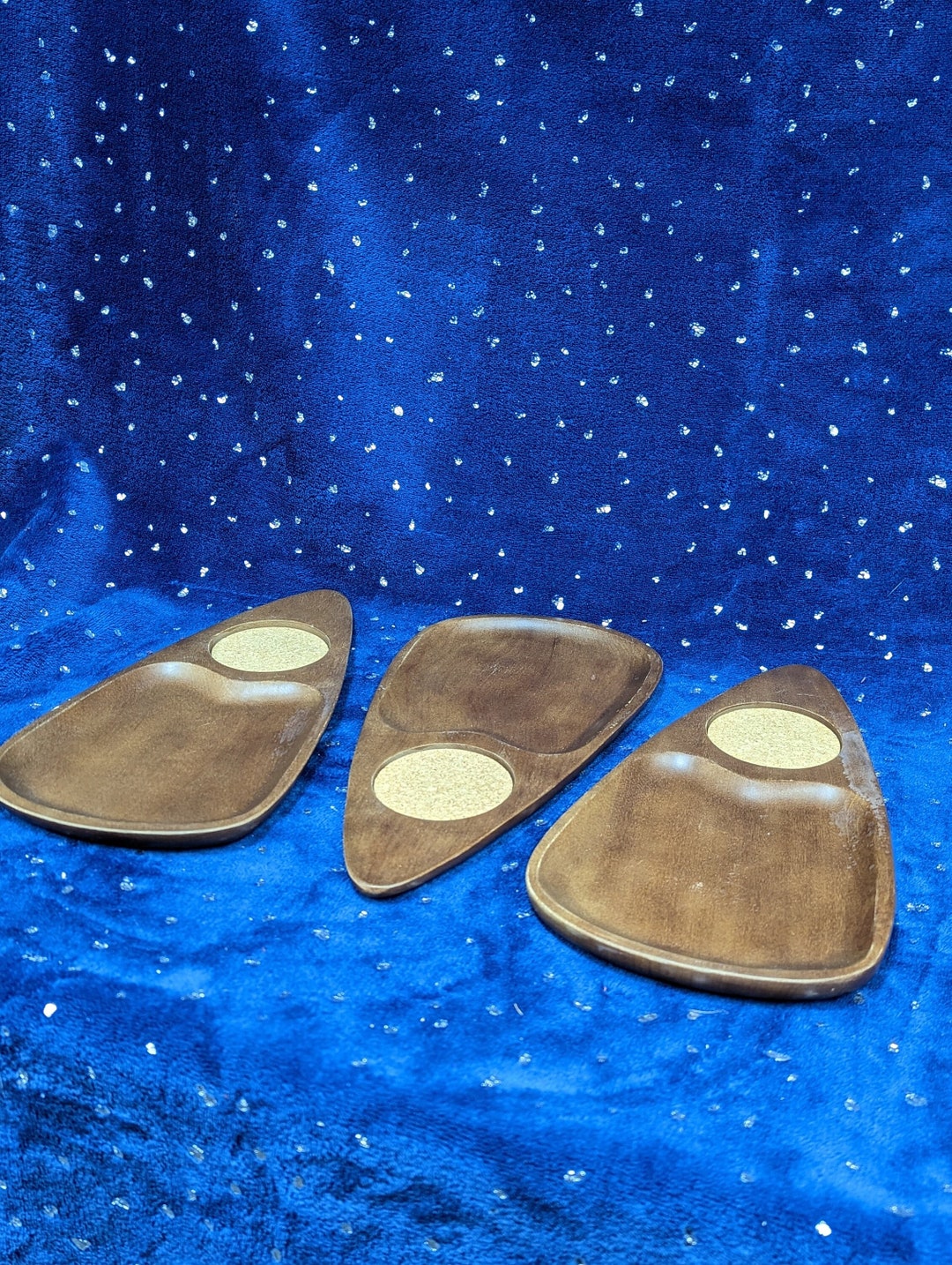 MCM Wood Altar Offering Plate or Incense Tray With Cork Inset - Witch ...