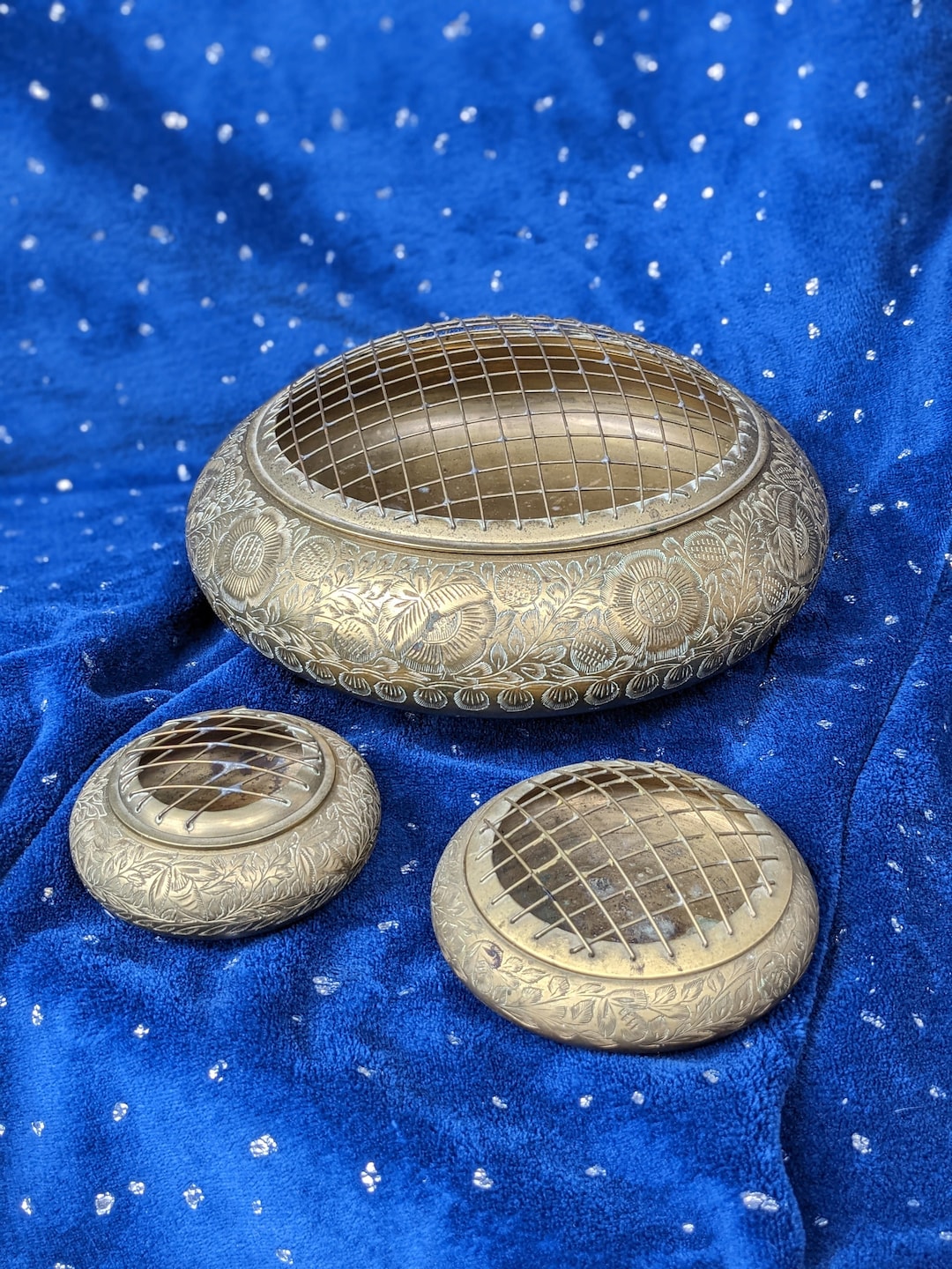 Vintage Etched Brass Incense Cauldron Burner: Ritual Altar Tool - Etsy