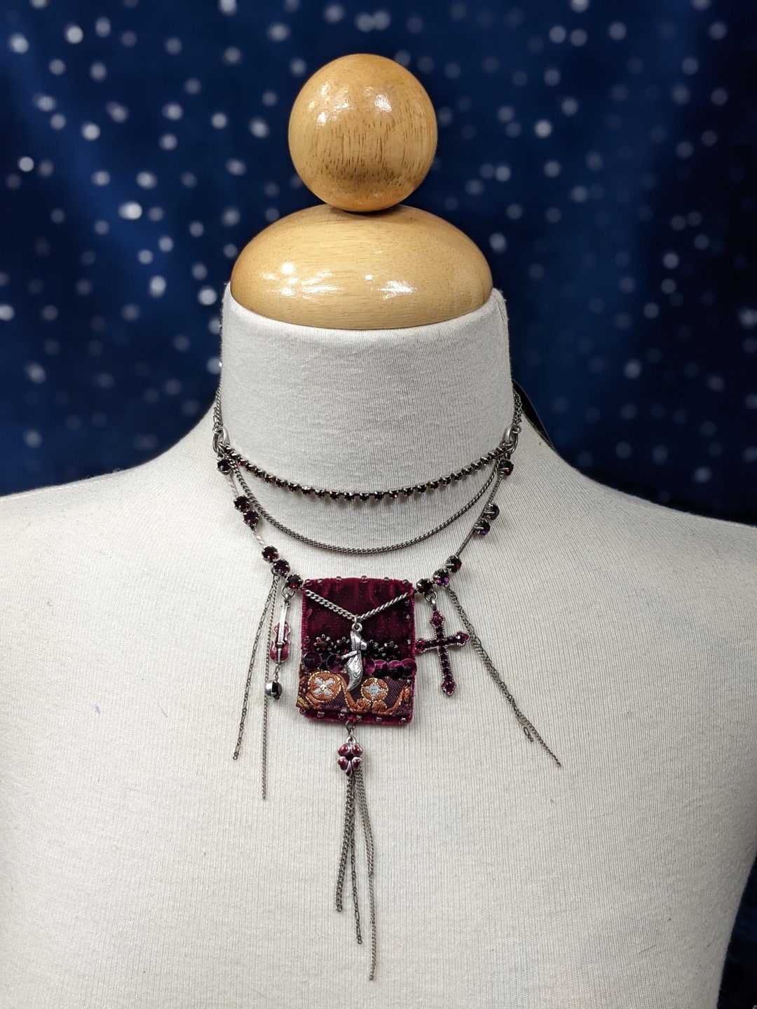 Vintage Pilgrim Layered Charm Necklace - New With Tags - One of a Kind ...