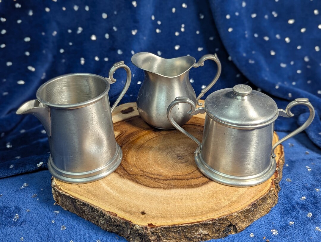 Vintage Pewter Pouring or Lidded Vessels - Three Styles - Spell ...