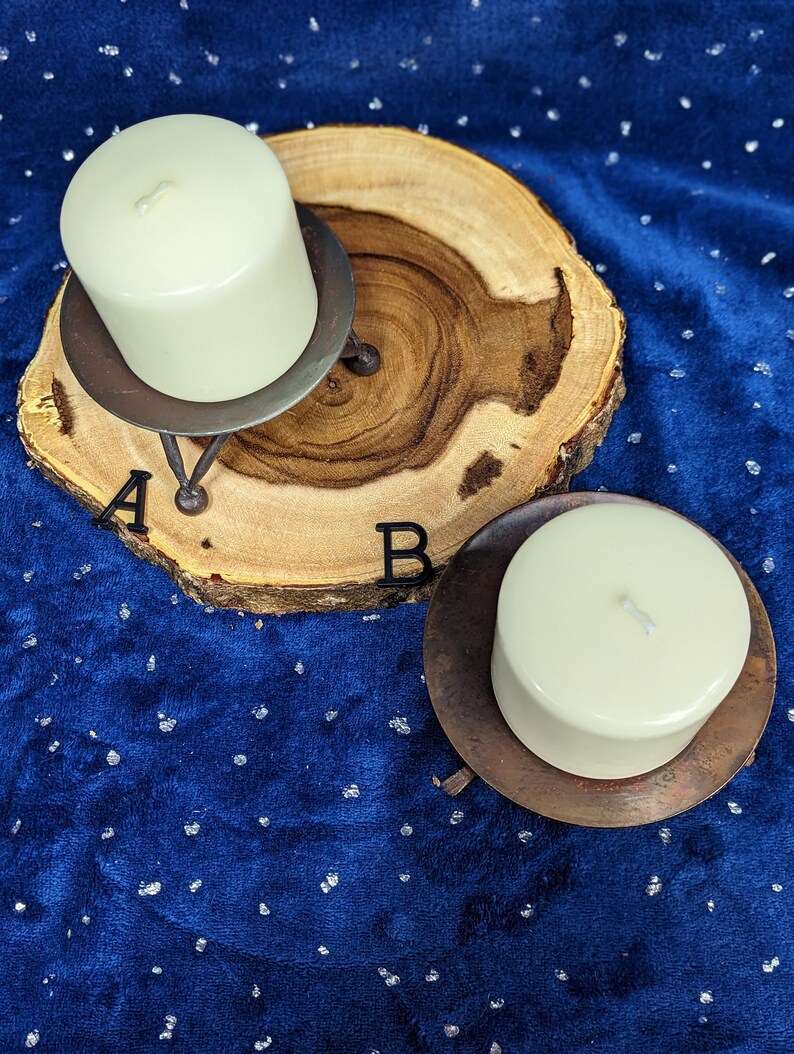 Metal Candle Plinths Stands Three Styles Vintage Ritual - Etsy