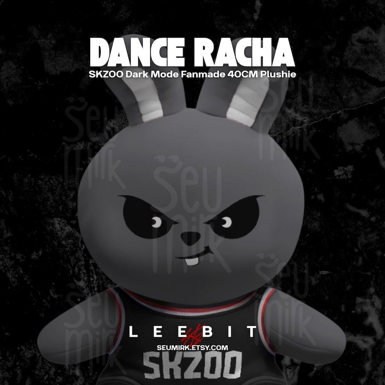 Pre-order: SKZOO Dark Mode Fanmade Leebit DANCE RACHA 40CM Plushies - Etsy