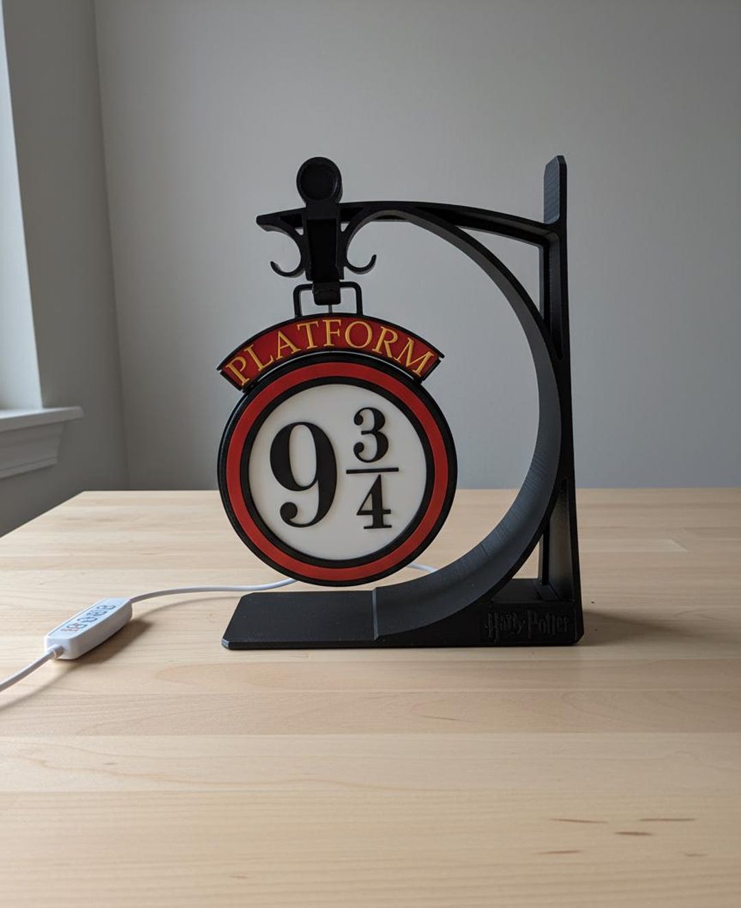 Magic Station 9 3/4 Wizard Inspired LED Lamp 3D Printed Train Platform ...