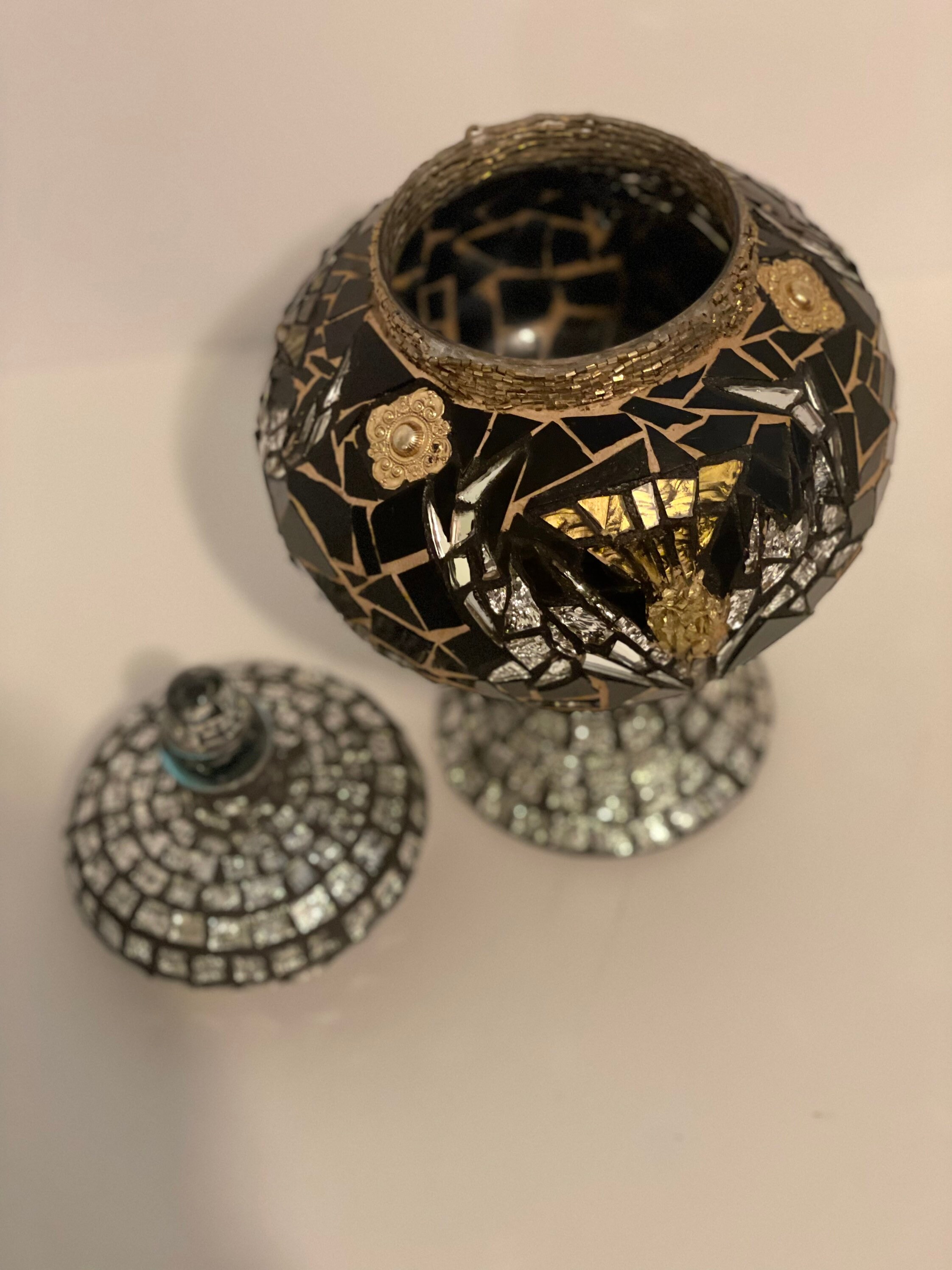 Home Décor Vases Home & Living Mosaic gothic apothecary jar etna.com.pe