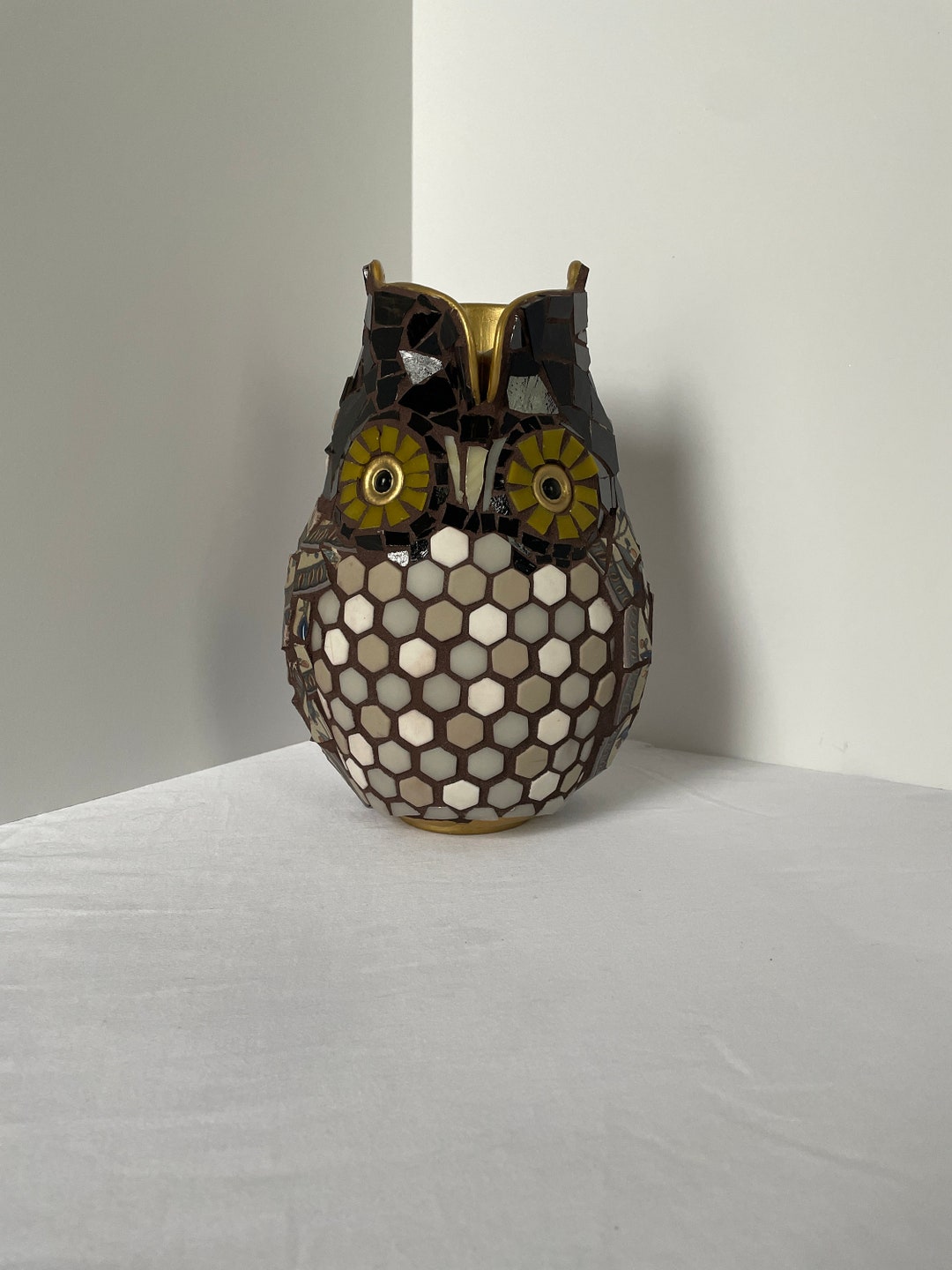 Owl Vase Mosaic - Etsy