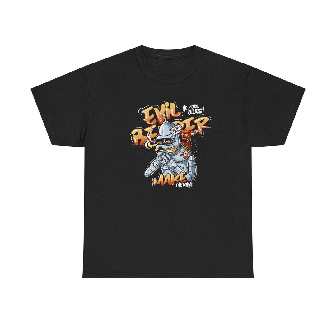 Futurama Evil Bender Dark Humor Cartoon Tee - Etsy