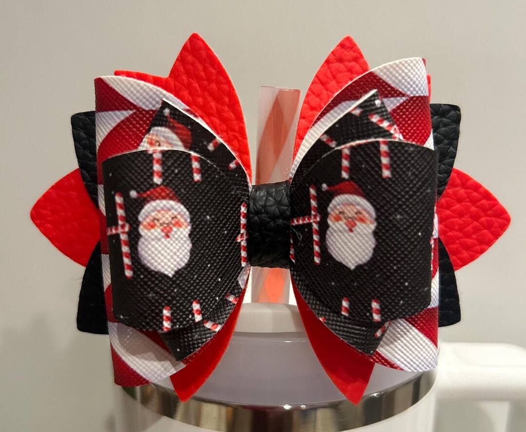 Stanley Jumbo Christmas Santa Black Red Ho Ho Ho Peppermint Stripe ...