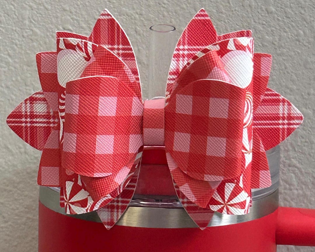 Stanley Pink Peppermint Drop Jumbo Pink Red and White Christmas Holiday ...